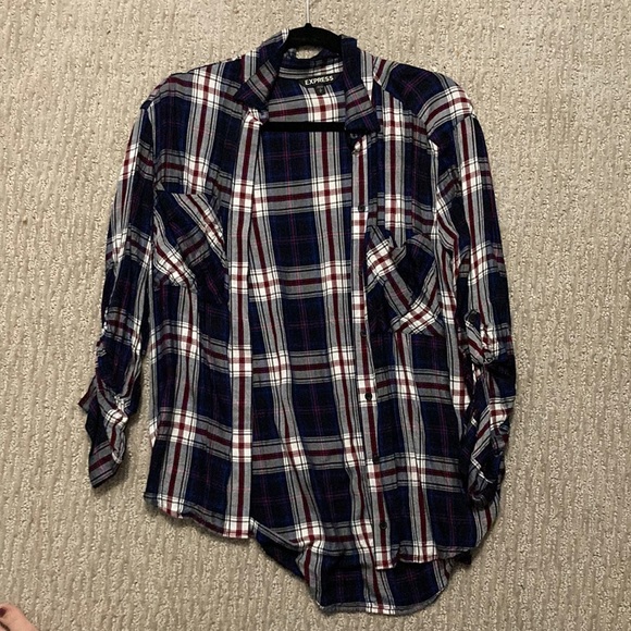 Express | Tops | Express Button Down Flannel | Poshmark